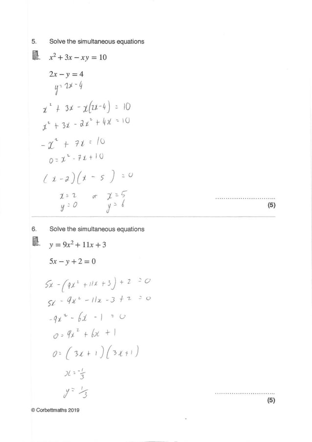 2.2 Simultaneous-Equations-non-linear-answers.pdf