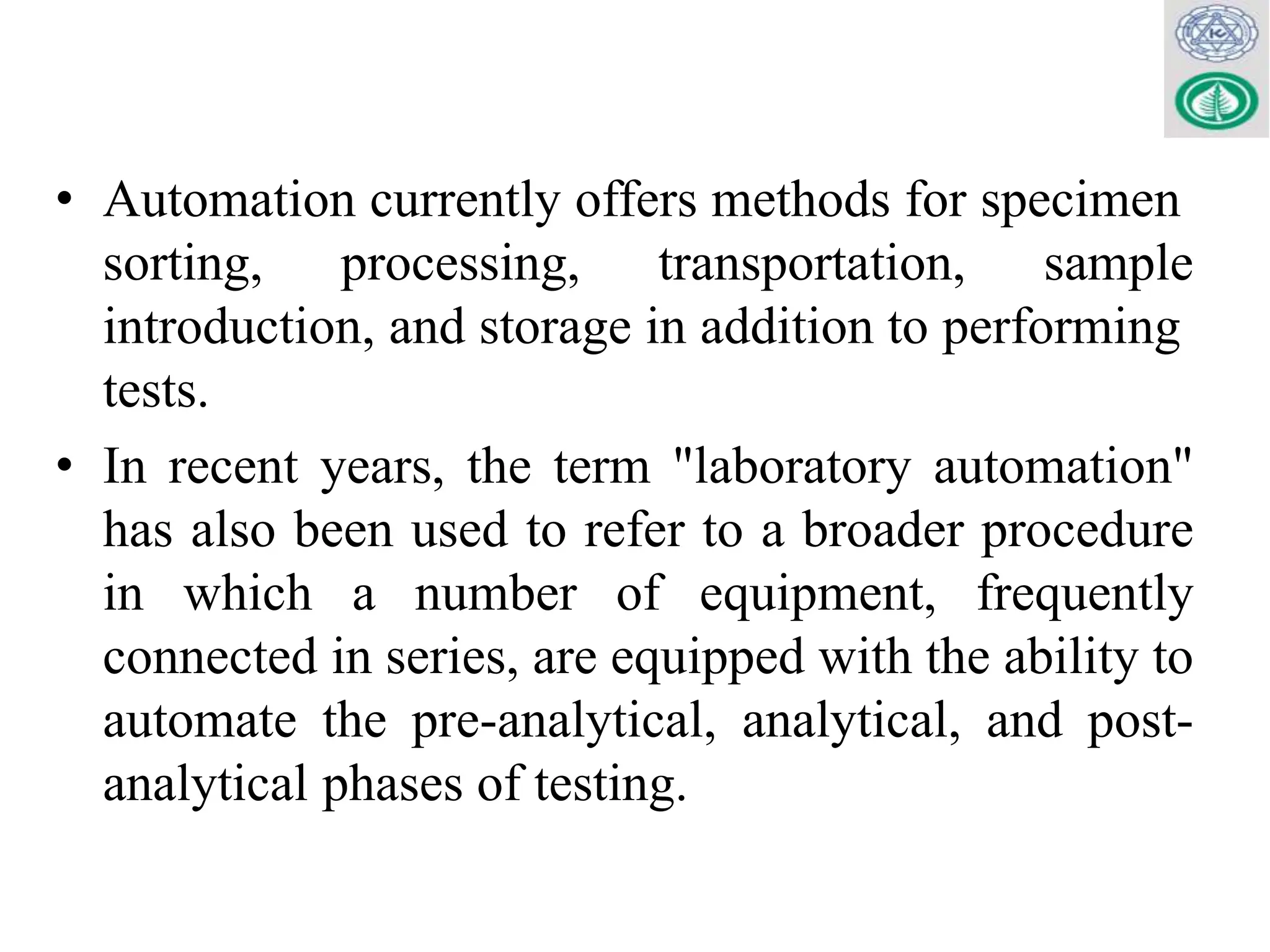 2. Automationa & AI in Clinical Laboratory.pptx