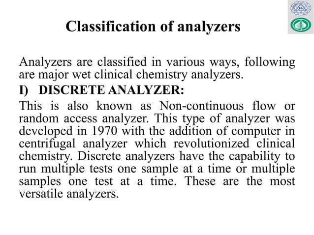 2. Automationa & AI in Clinical Laboratory.pptx | Chemistry | Science