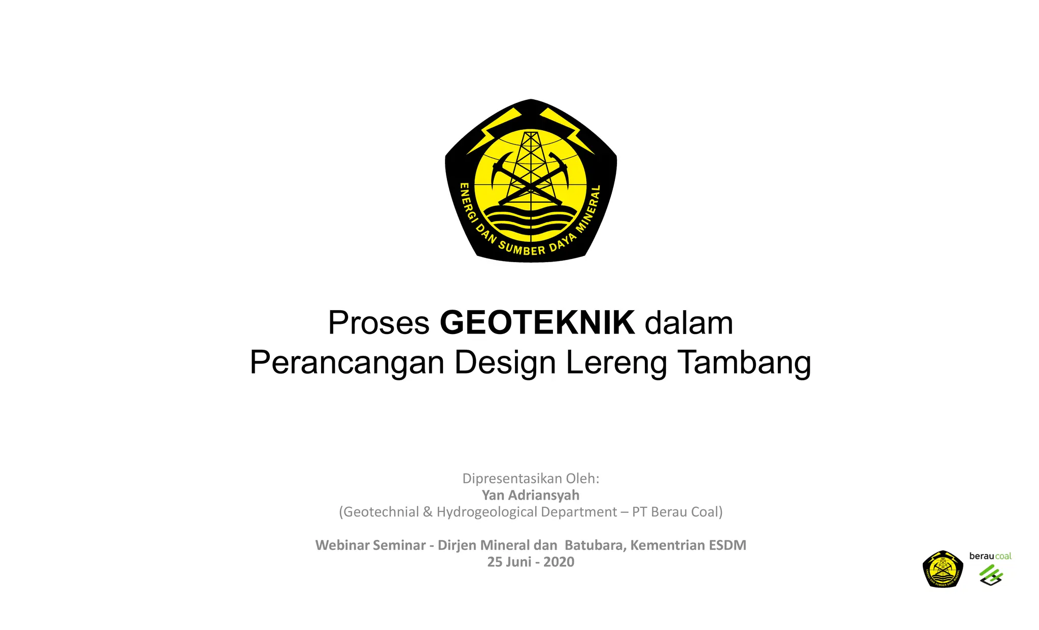 Proses Geoteknik dalam Perancanaan Lereng Tambang | PDF