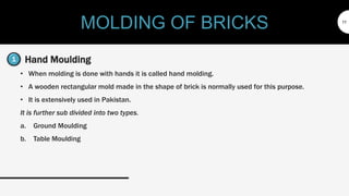 2. Manufacturing of Bricks chp 2.pptx | Woodworking | Arts and Crafts