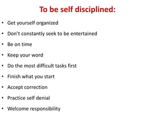 Discipline | PPTX