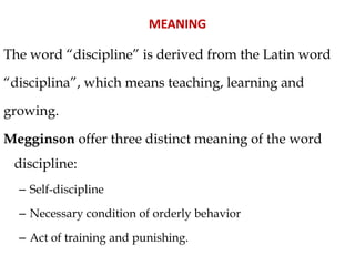 Discipline | PPT