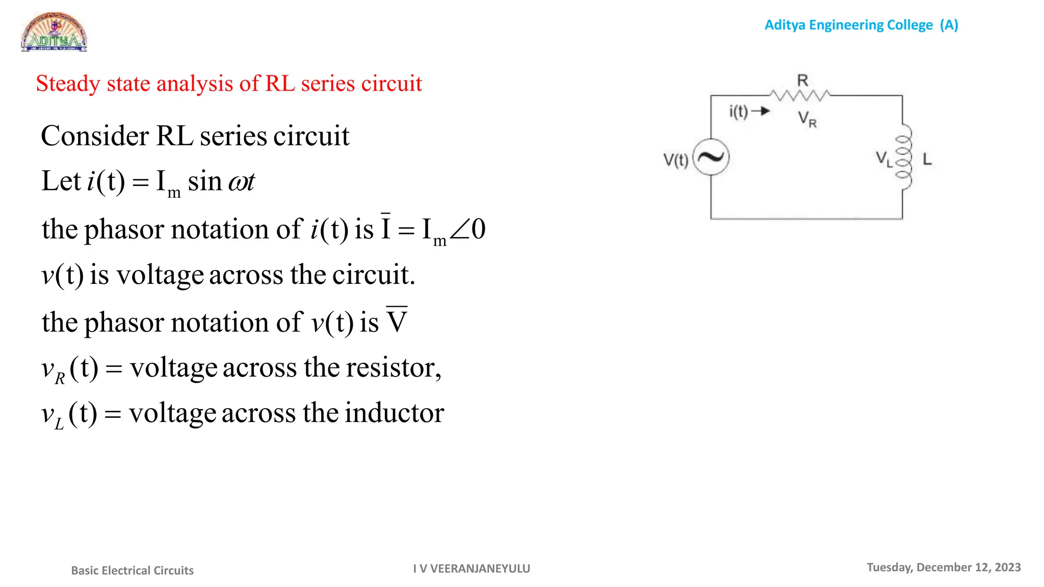 2. Steady state analysis of R, L and C circuits.pptx