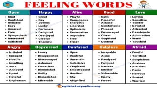 2.2. Words to describe feelings (3rd course)..pptx | Science