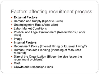 Recruitment process details basis on HRM study.pptx