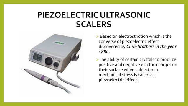 Sonic and ultrasonic instruments in periodontology.pptx | Oral care ...