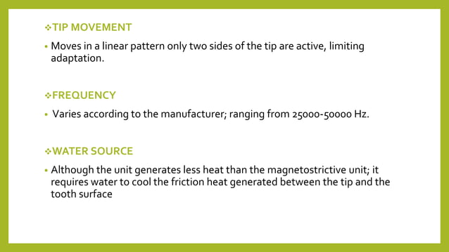 Sonic and ultrasonic instruments in periodontology.pptx | Oral care ...