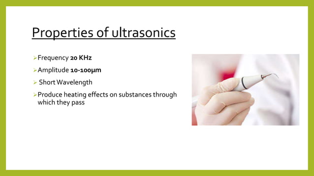Sonic and ultrasonic instruments in periodontology.pptx | Oral care ...