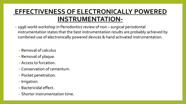 Sonic and ultrasonic instruments in periodontology.pptx | Oral care ...