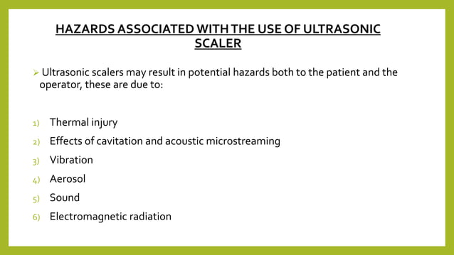 Sonic and ultrasonic instruments in periodontology.pptx | Oral care ...