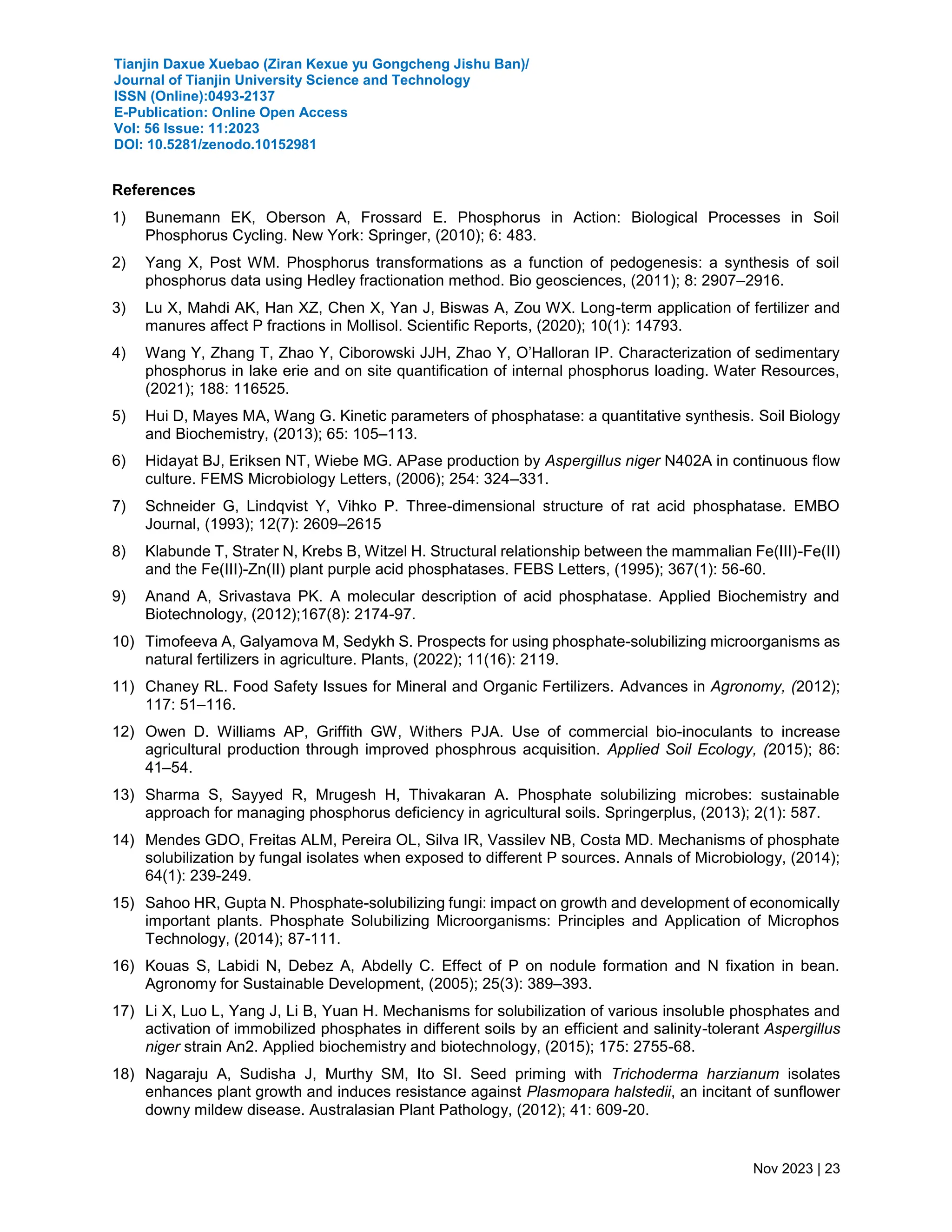 EXPLORING PHOSPHATE-SOLUBILIZING ASPERGILLUS SP: ISOLATION AND ...