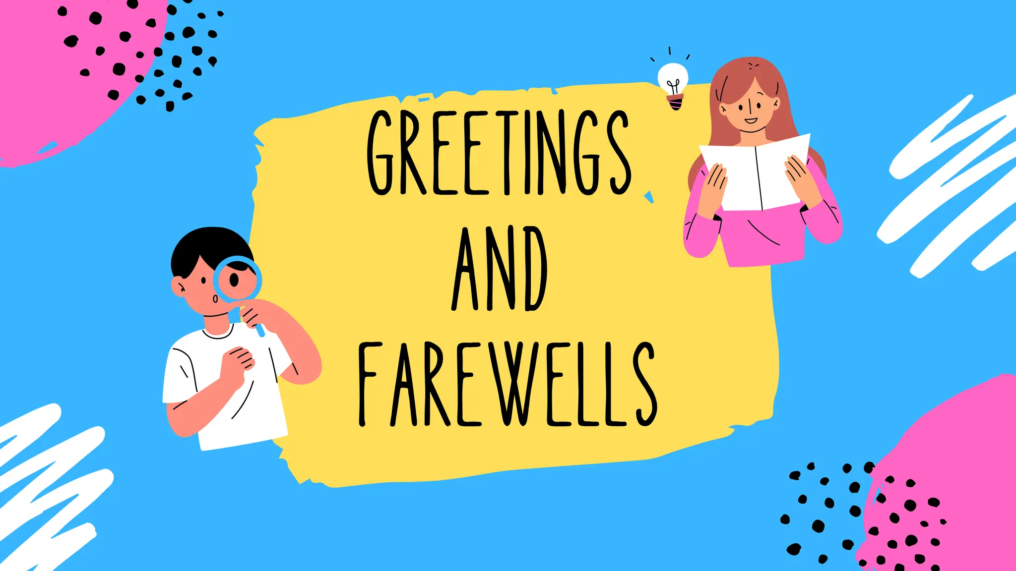 greetings and farewells for english a1 basic | PDF