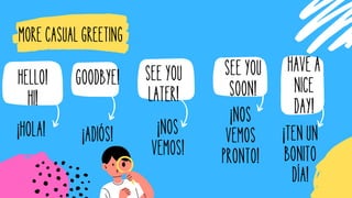 greetings and farewells for english a1 basic | PDF