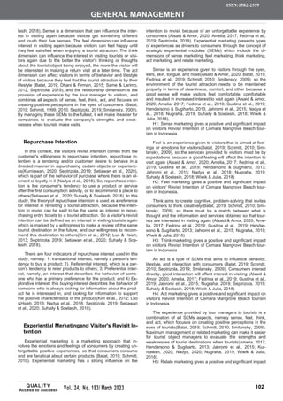 The Impact of Strategic Experiential Modules (SEMs) Dimension on ...