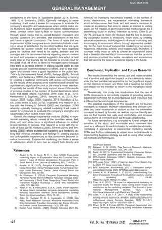 The Impact of Strategic Experiential Modules (SEMs) Dimension on ...