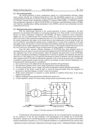 Application of static synchronous compensator and energy storage system for power system ...
