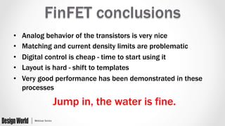 Analog Mixed-Signal Design in FinFET Processes | PDF