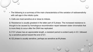 2. Radio sensitivity and cell age in the mitotic cycle.pptx