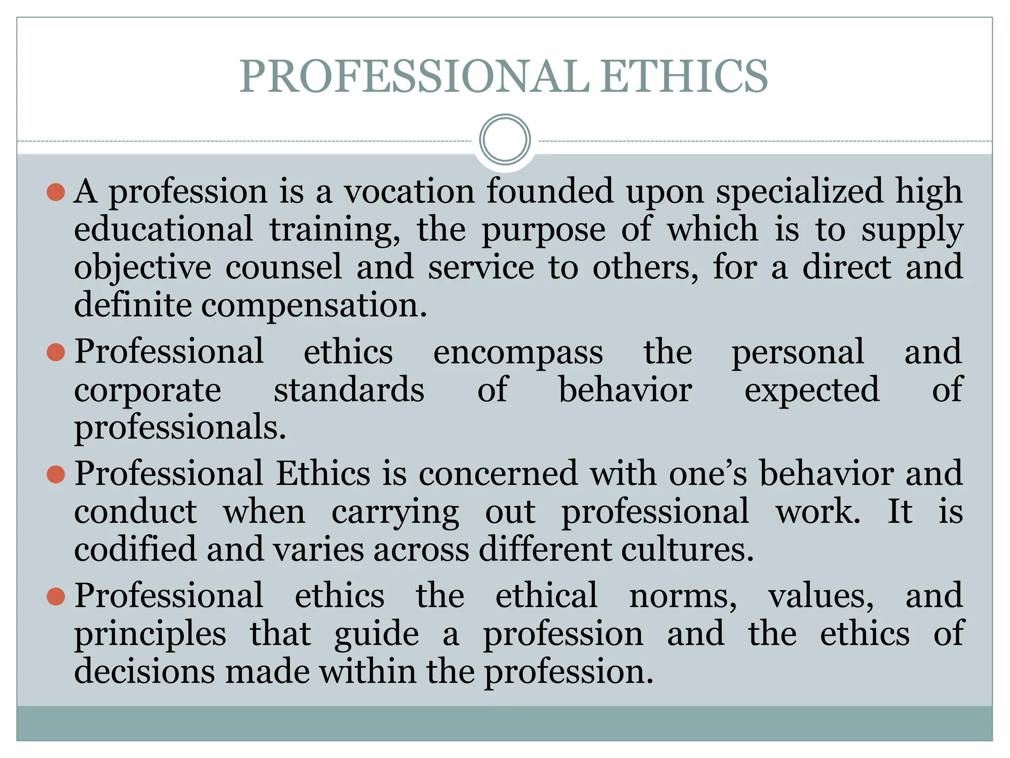 2. Principle and Significance of professional ethics.pptx