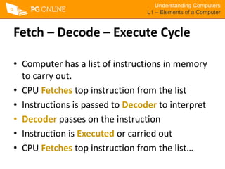 2.elements of computer system - Understanding computers | PPT