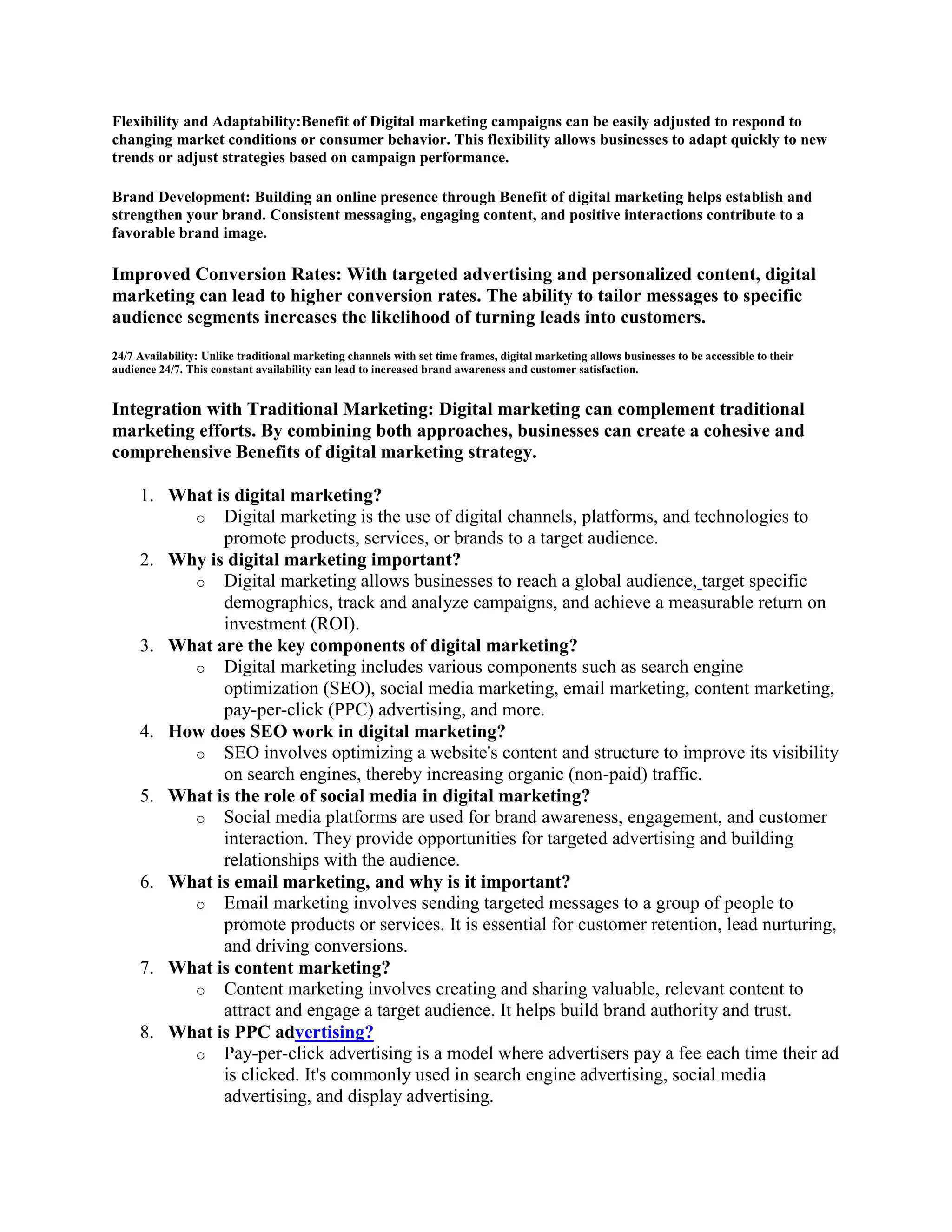 Benefits of digital marketing | PDF