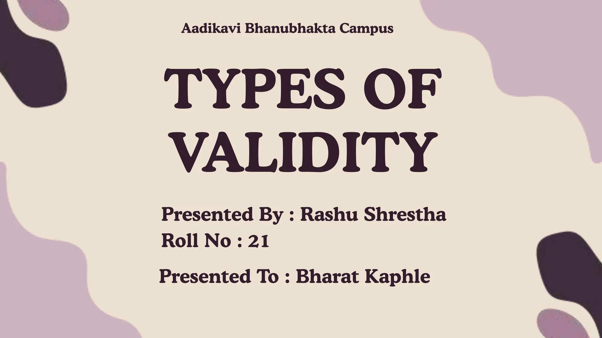 2.3. Types of Validity in assessment and education | PPTX