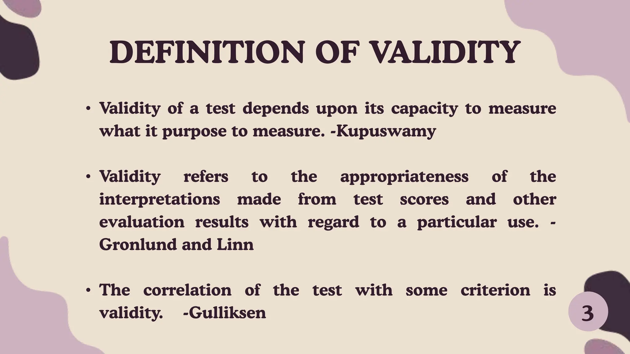 2.3. Types of Validity in assessment and education | PPTX