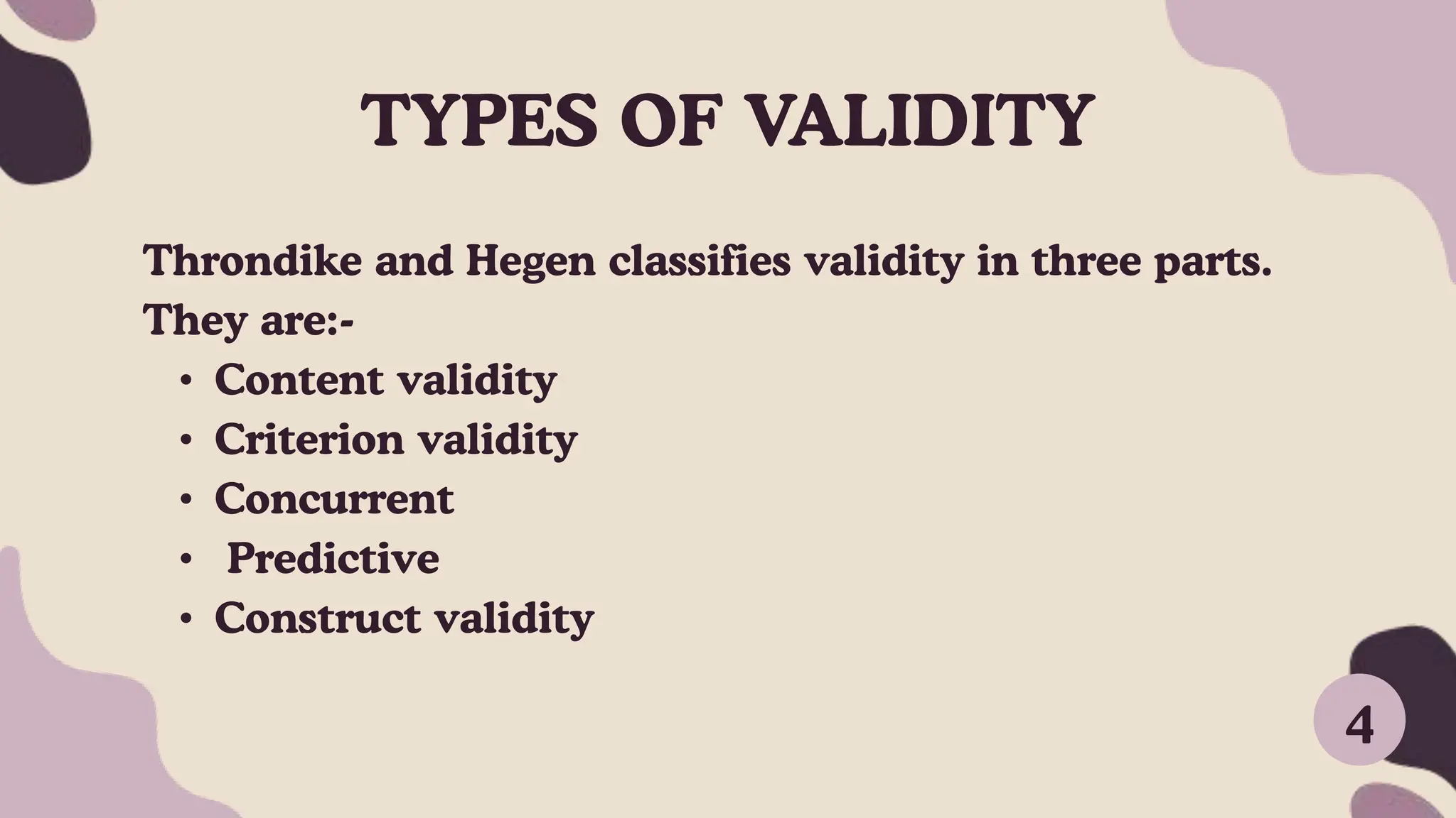 2.3. Types of Validity in assessment and education | PPTX