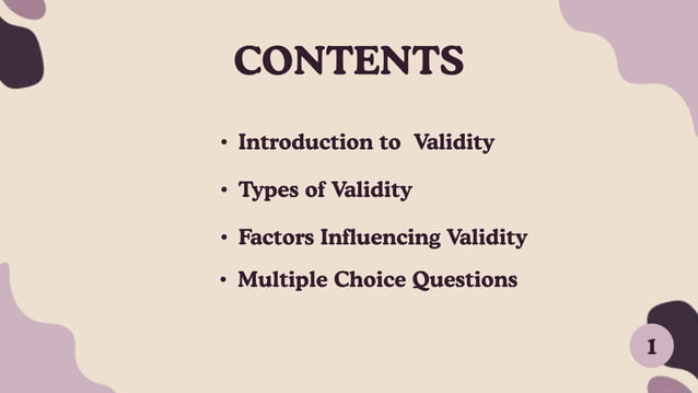 2.3. Types of Validity in assessment and education | PPTX