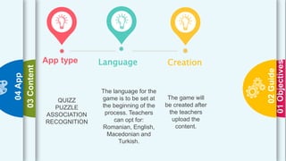 Mobile app description - Enriching Curricula with STEAM | PPT