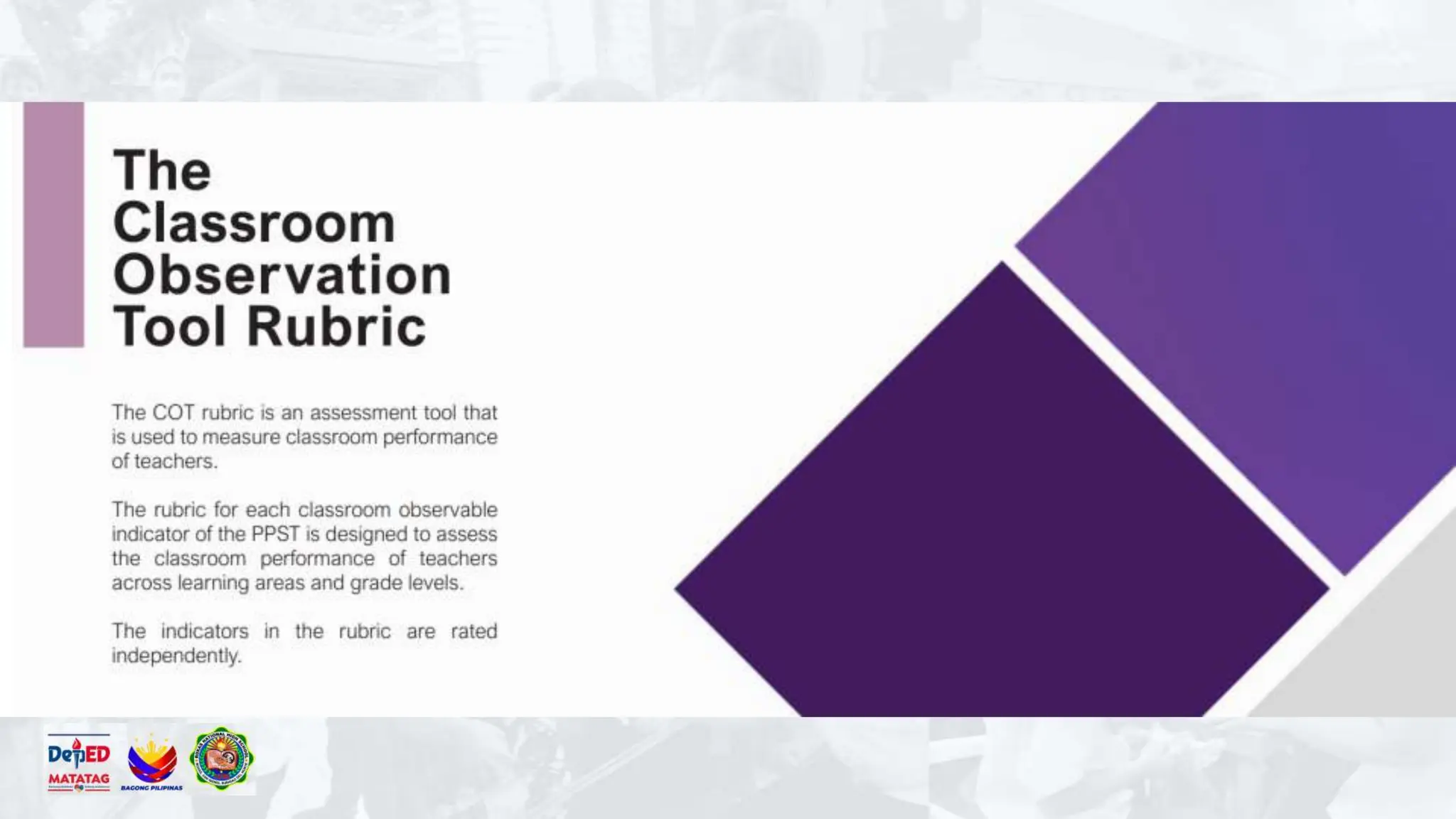 Classroom Observable Indicators 2023-2024.pptx