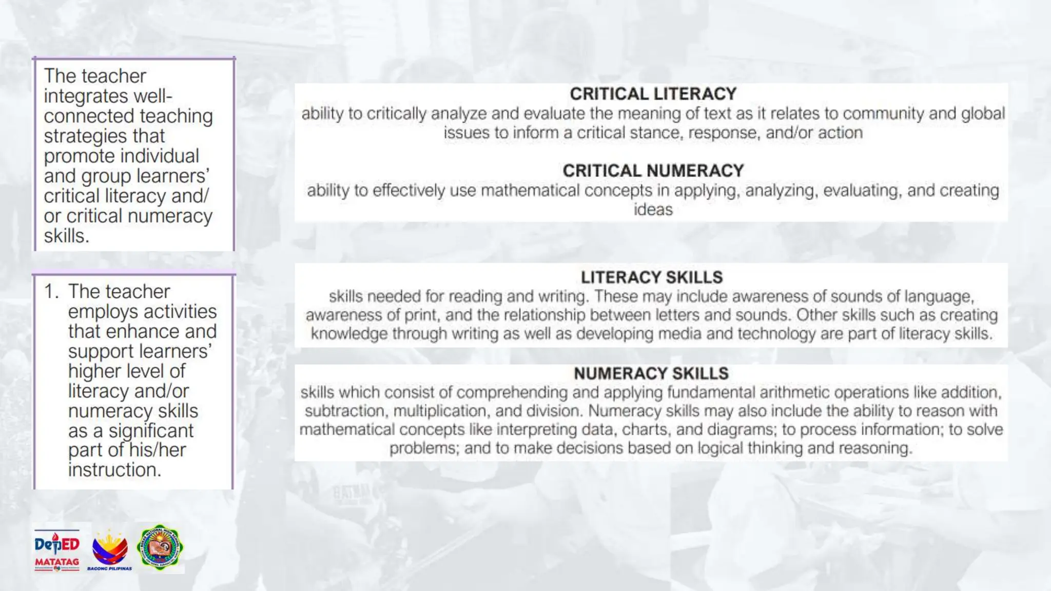 Classroom Observable Indicators 2023-2024.pptx