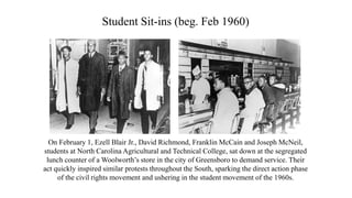 2.1.24 Student Activism, Sit-ins, and the Rise of SNCC.pptx