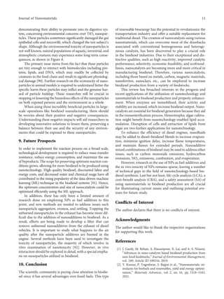 Utilization of Nanotechnology and Nanomaterials in Biodiesel Production and Property Enhancement ...