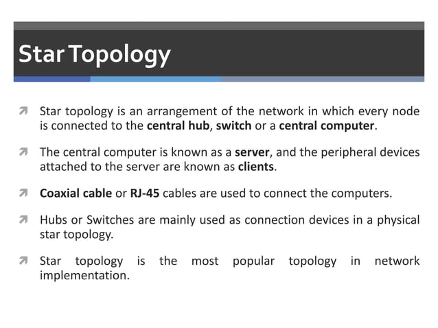 Network Topologies in computer networking | PPT | Free Download