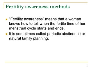2. Natural FP methods.ppt natural family plans | PPT