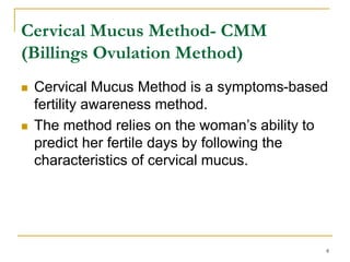 2. Natural FP methods.ppt natural family plans | PPT