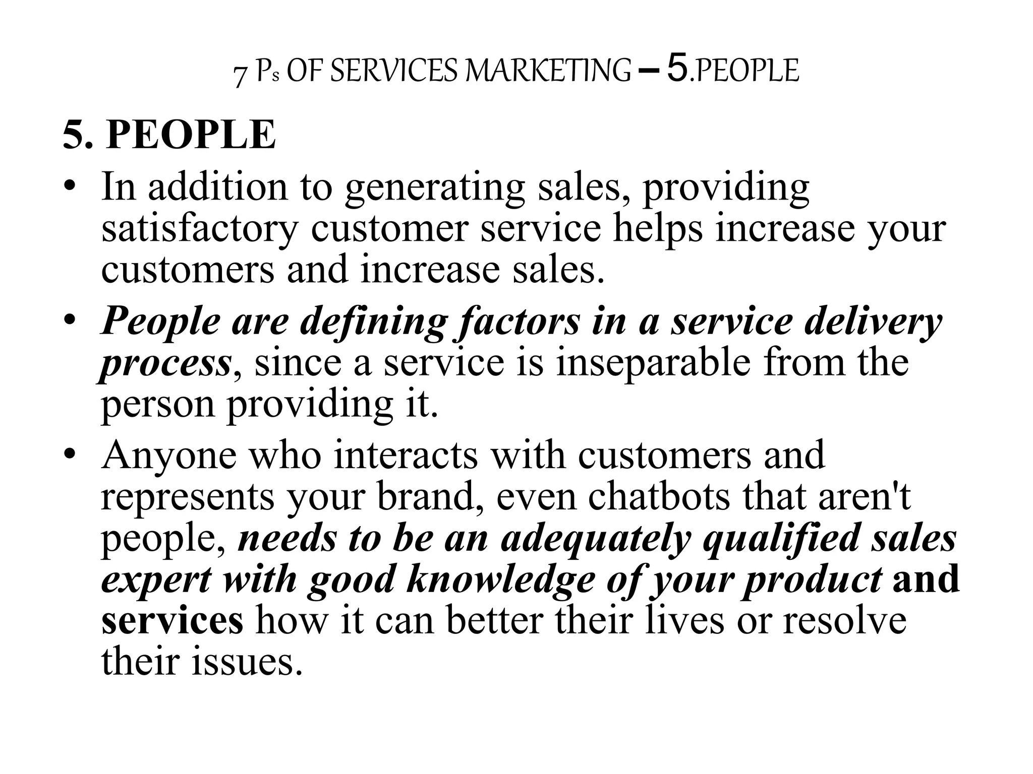 7 Ps of Services Marketing - The traditional 4 Ps and the additional 3 ...