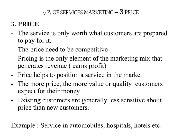 7 Ps of Services Marketing - The traditional 4 Ps and the additional 3 ...