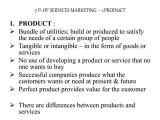 7 Ps of Services Marketing - The traditional 4 Ps and the additional 3 ...