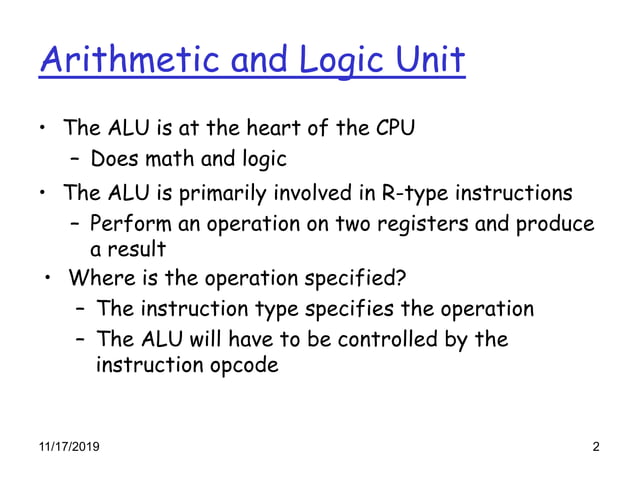 2. ALU and MIPS Arcitecture introduction.pdf