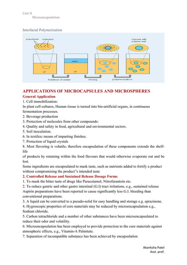unit 2. various approaches on Microencapsulation.pdf