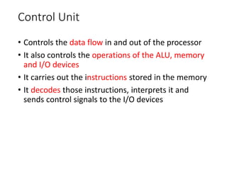 2. Functional Components of Computing System.pptx | Data Storage and Warehousing | Computing