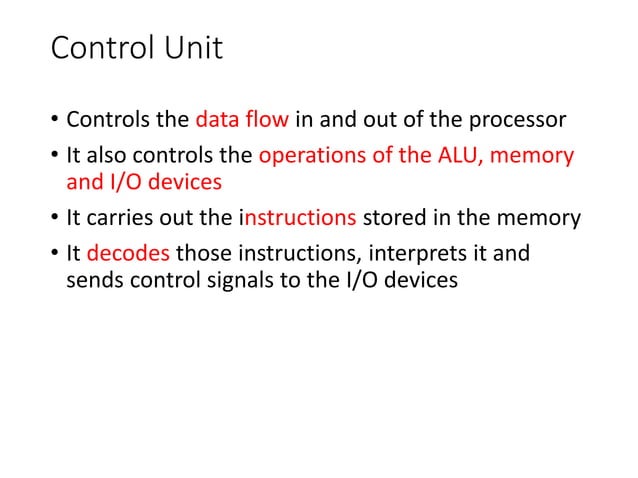 2. Functional Components of Computing System.pptx | Data Storage and Warehousing | Computing