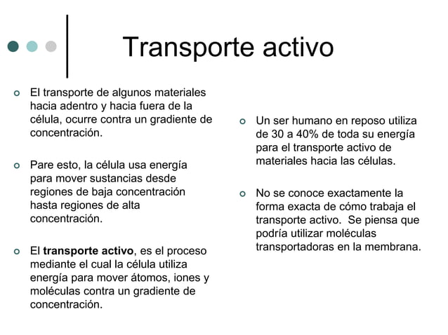 Transporte celular, pasivo, activo, osmosis .ppt