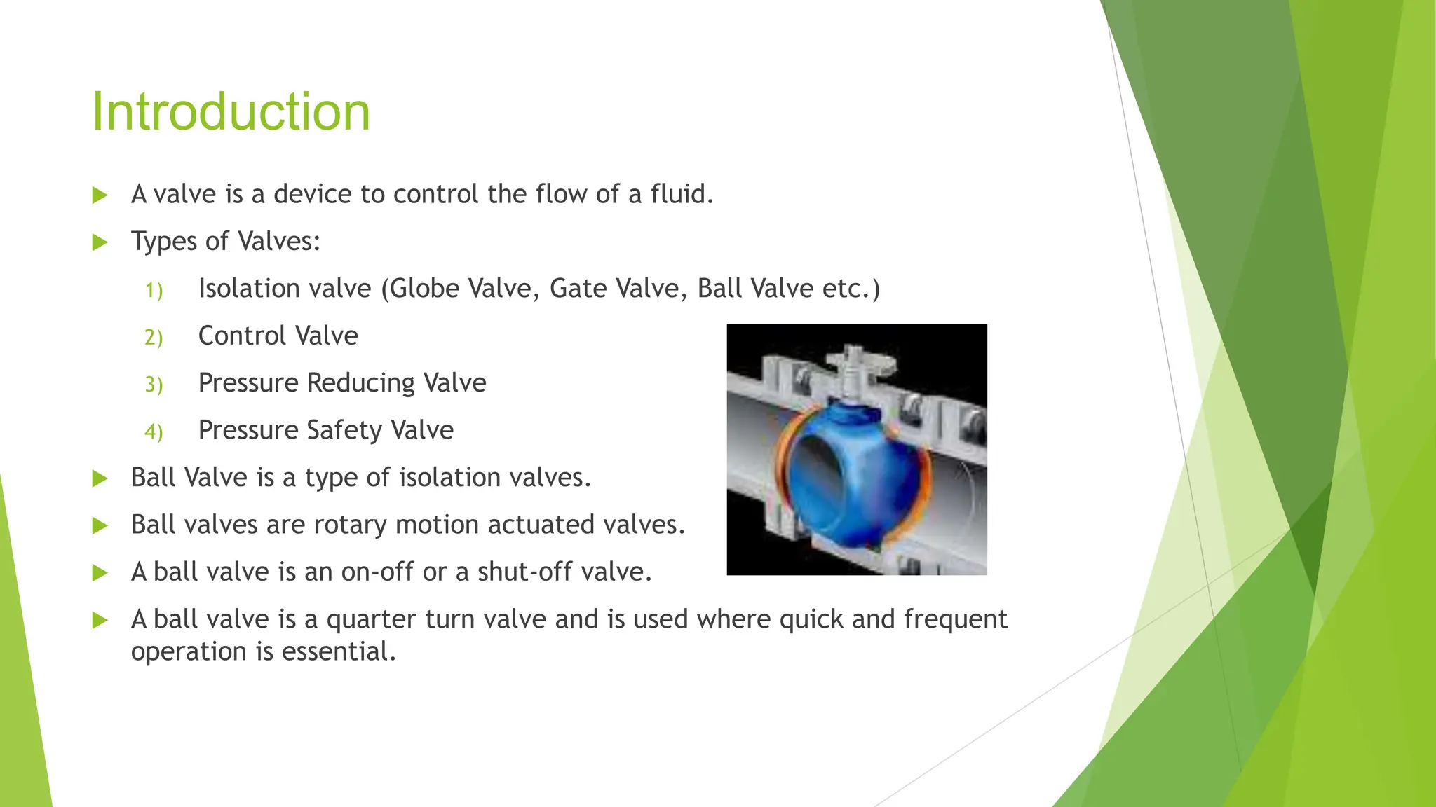 2. Basics of Ball Valves, types and applications.pptx