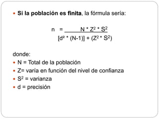 Calculo de Muestras en Epidemiologia con ejemplos | PPTX