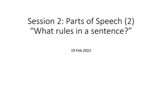 part of speech What Rules in a Sentence.pptx
