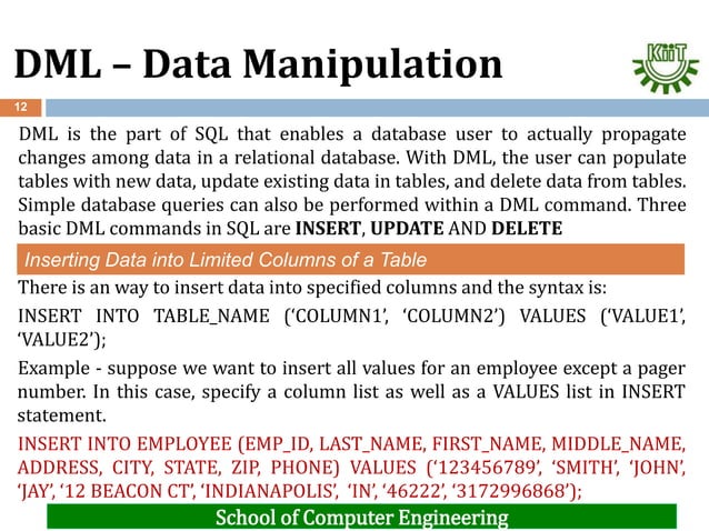 2. DBMS Experiment - Lab 2 Made in SQL Used | PPT | Free Download